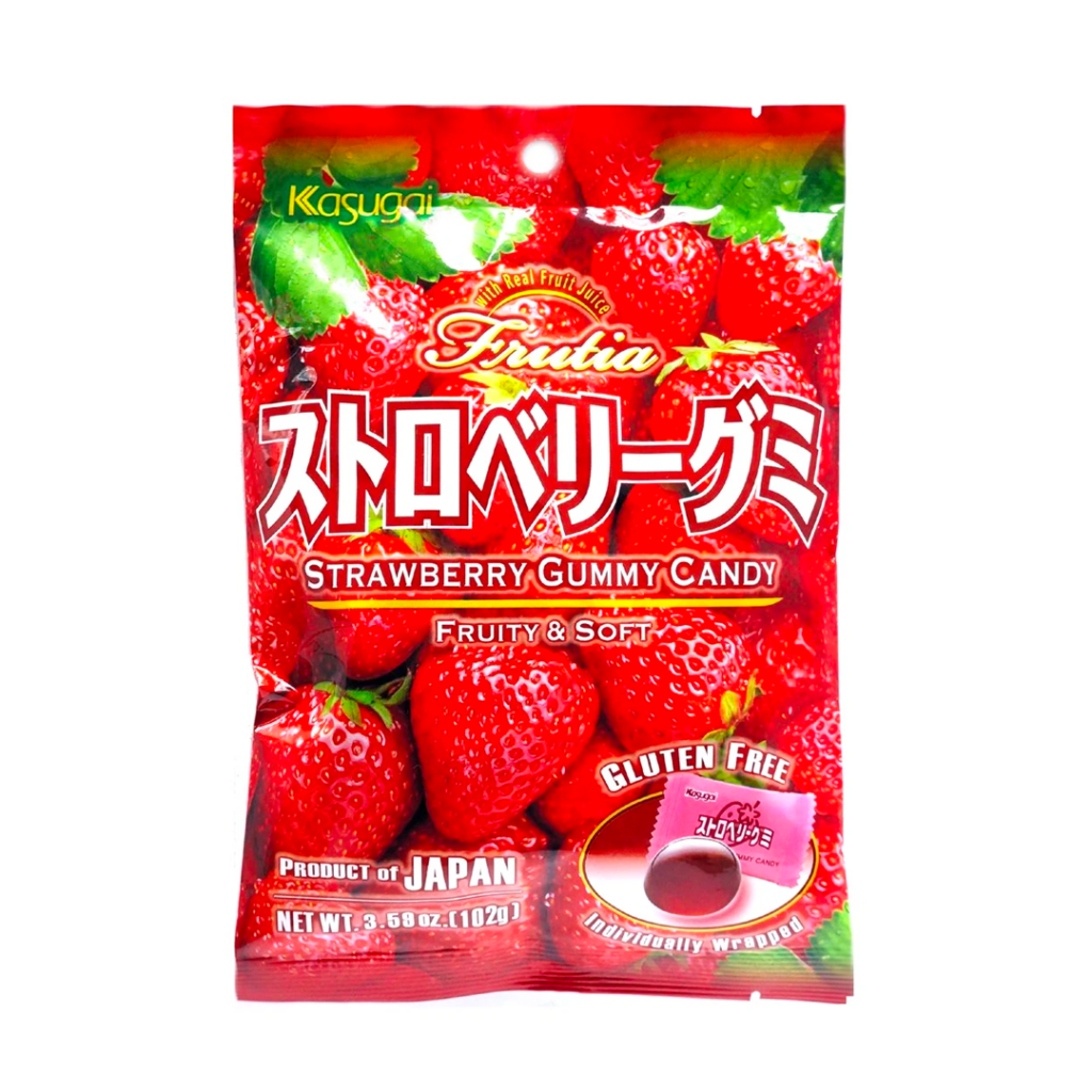 Kasugai Strawberry Gummy Candy – Makoto-Ya Singapore